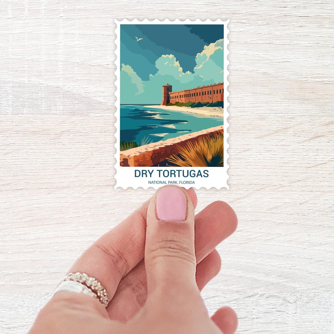Dry Tortugas National Park Sticker, Travel Theme, Water Bottle Sticker ...