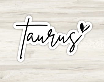 Leo Script Sticker | Zodiac Sticker | Water Bottle Sticker | Waterproof ...