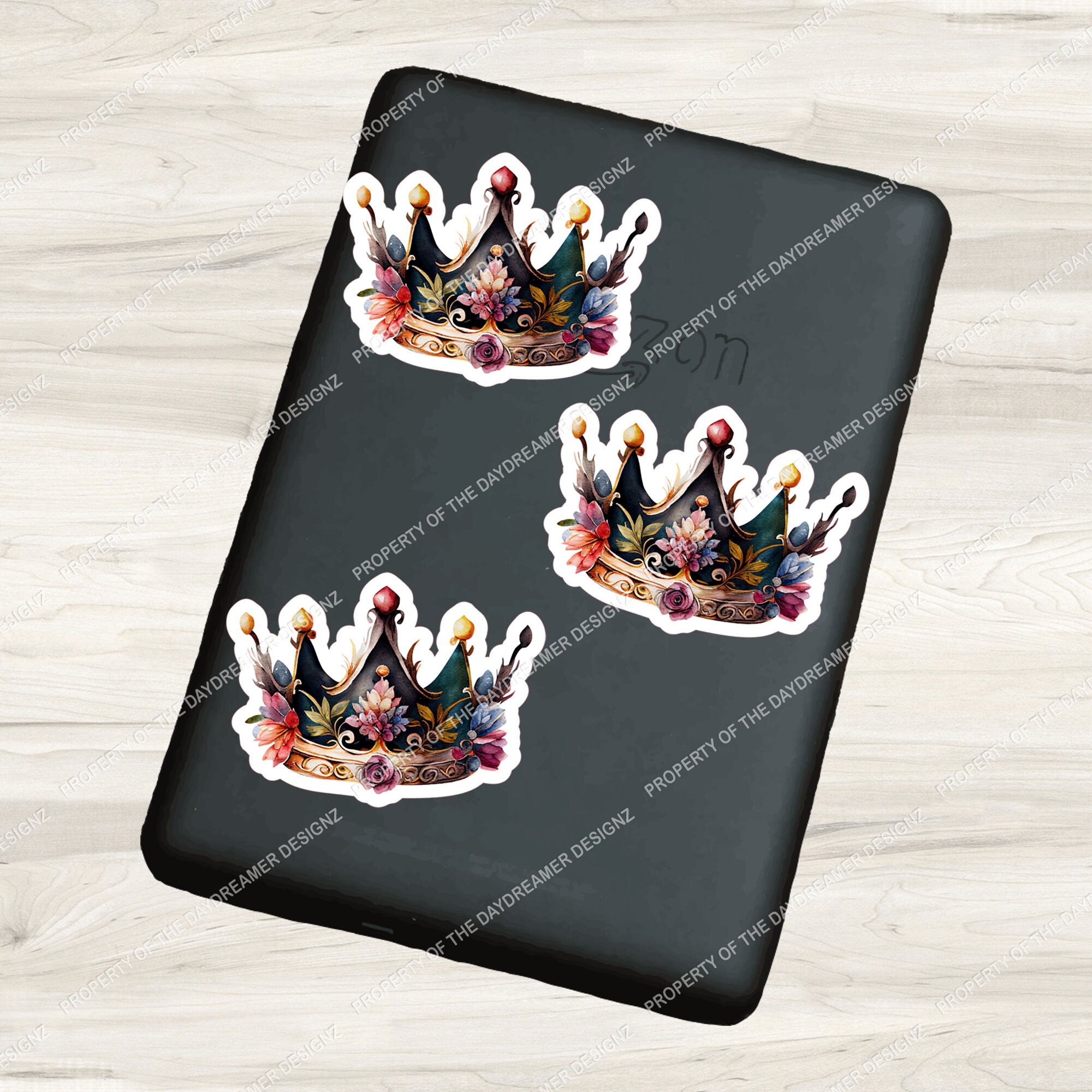 Queen Crown Watercolor | Bookish | Fantasy Book Sticker | Sticker for ...