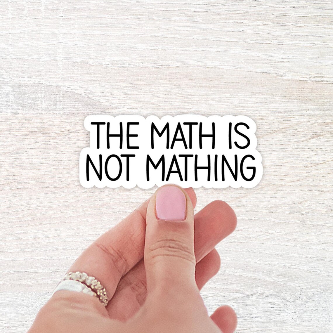 The Math is Not Mathing Sticker | Waterbottle Sticker | Laptop Sticker ...