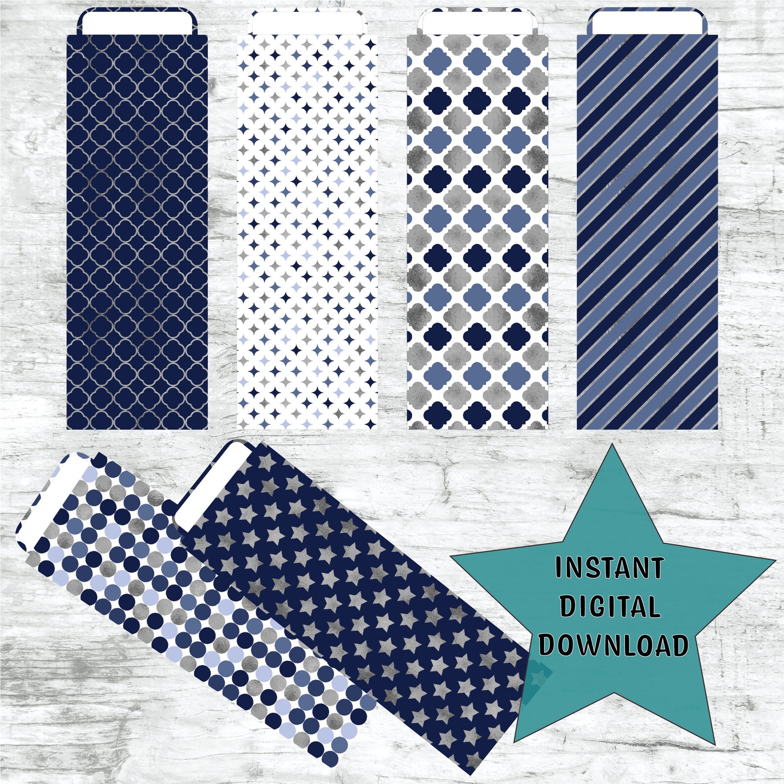 Blue Silver Pattern Bookmarks For Planner Printable Planner Etsy blue-silver-pattern-bookmarks-for-planner-printable-planner-etsy