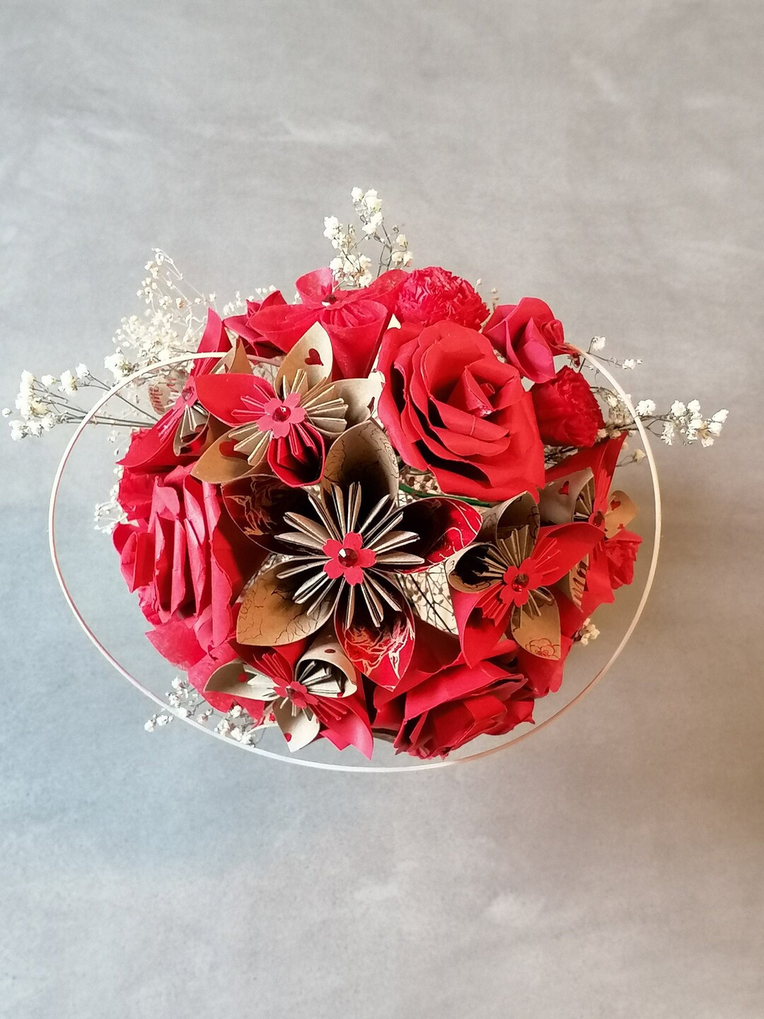 Origami Paper Flower Bouquet - Etsy