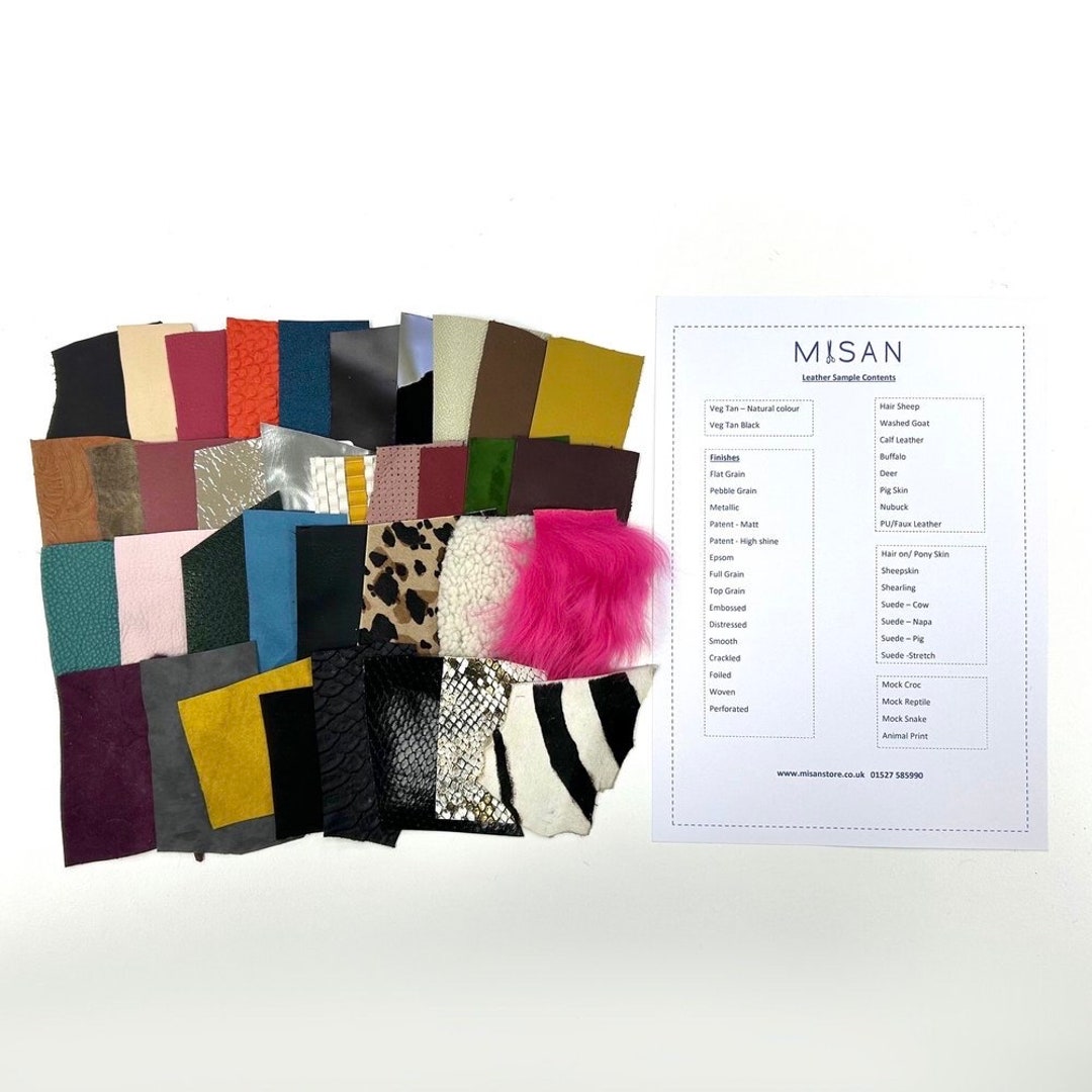 Leather Sample Pack - Etsy
