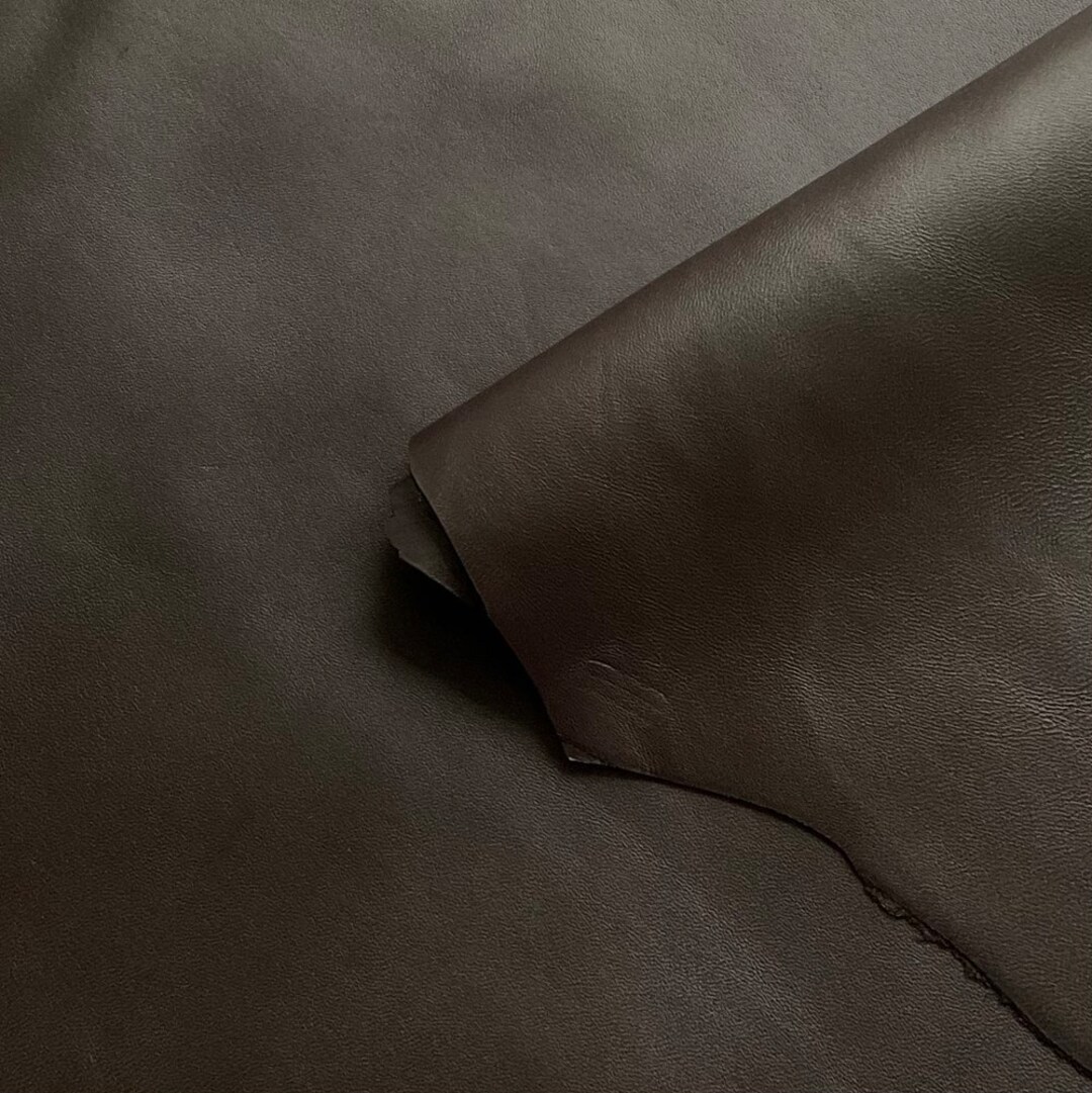 Dark Brown Nappa Soft Italian Leather Hide APX. 0.5m2, 0.9mm Thick - Etsy
