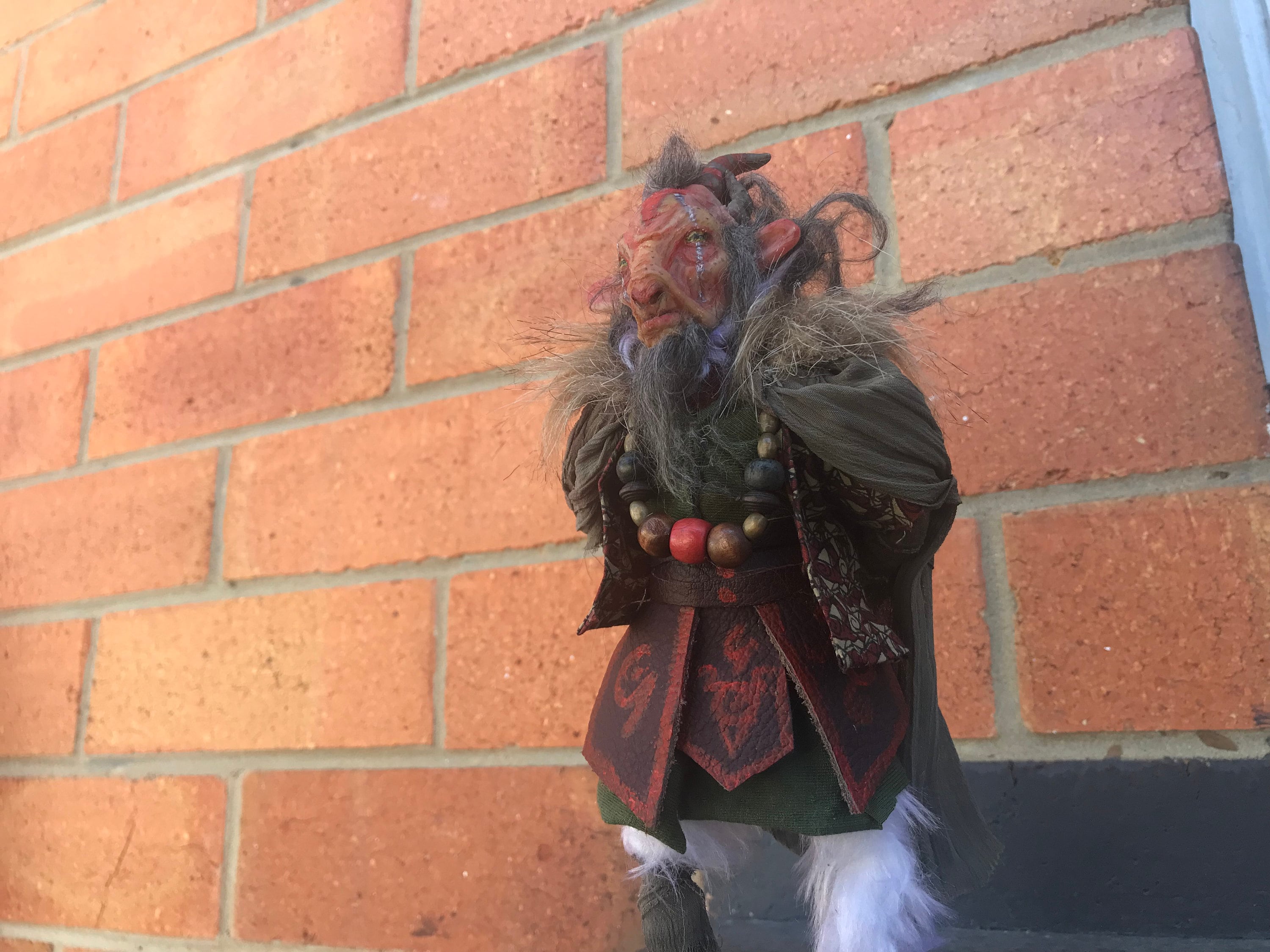 OOAK Pan / Satyr / Goat Man Shaman Fantasy Art Doll - Polymer Clay - Etsy