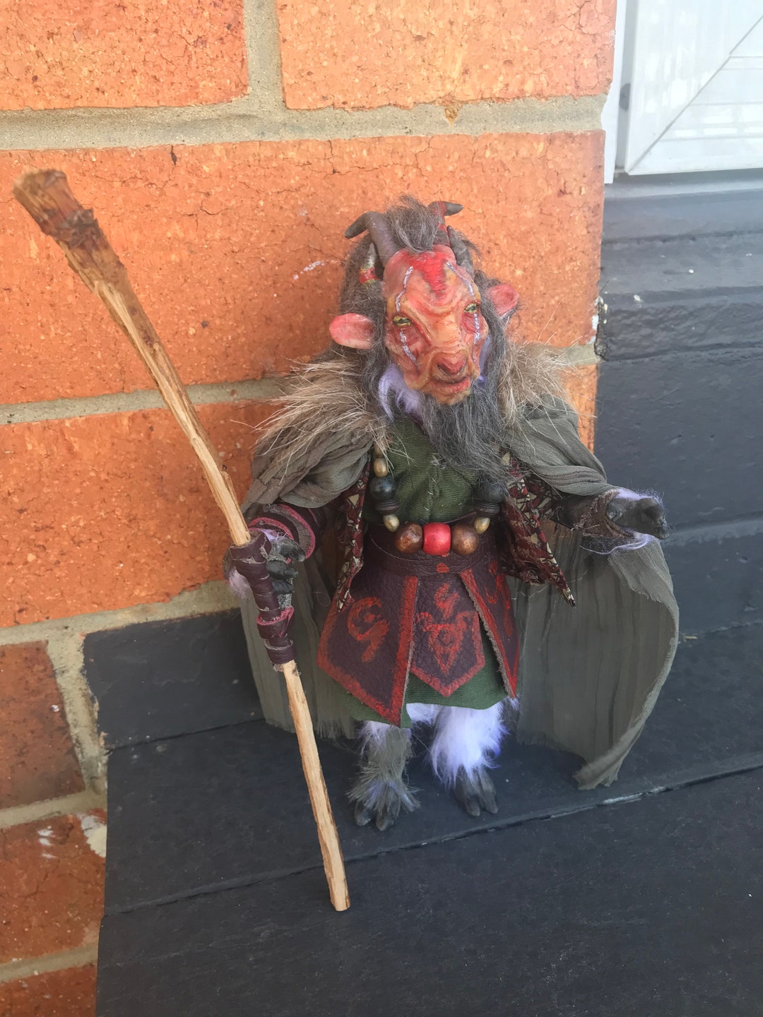 OOAK Pan / Satyr / Goat Man Shaman Fantasy Art Doll - Polymer Clay - Etsy