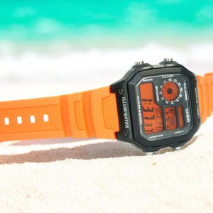 Casio World Time AE-1200WH Custom Watch Casio Royale Mod All Black ...