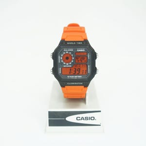 Casio World Time AE-1200WH Custom Watch Casio Royale Mod All Black ...