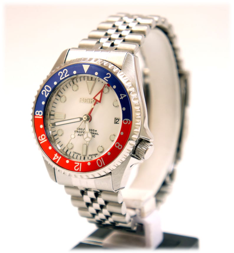 GMT Vintage Watch Seiko Skx013 Divers Watch Nh34 Stainless Sapphire ...