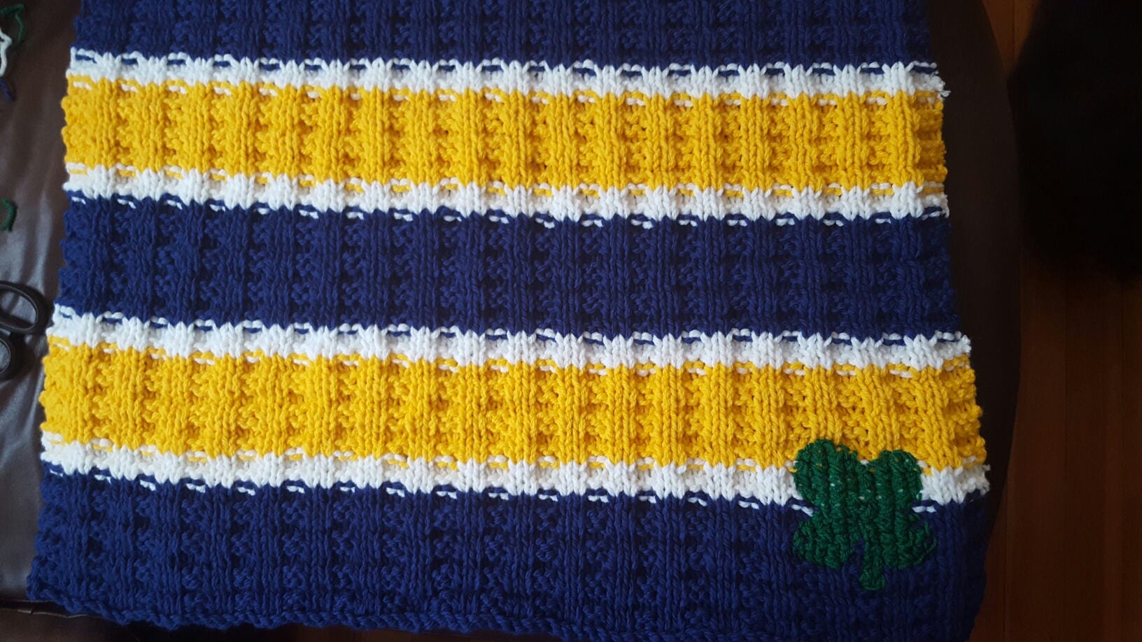 YOUR COLOR CHOICE Hand Knit Baby Blanket - Etsy