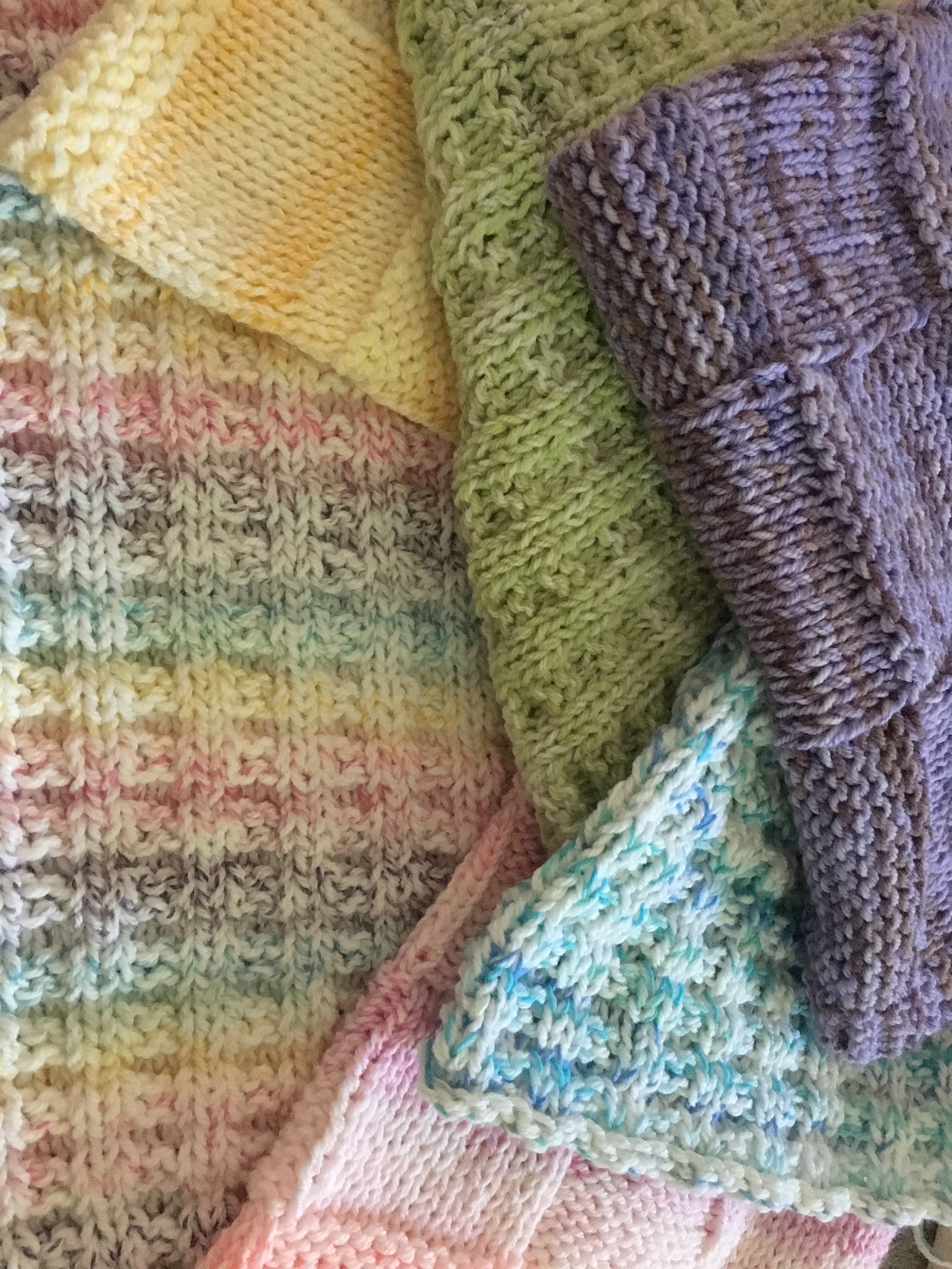 YOUR COLOR CHOICE Hand Knit Baby Blanket - Etsy