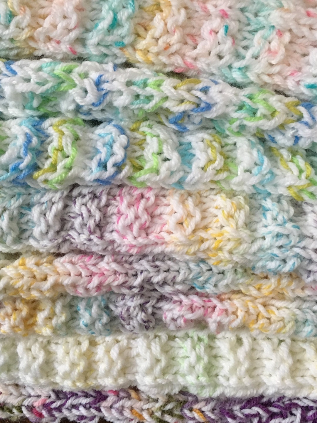 YOUR COLOR CHOICE Hand Knit Baby Blanket - Etsy