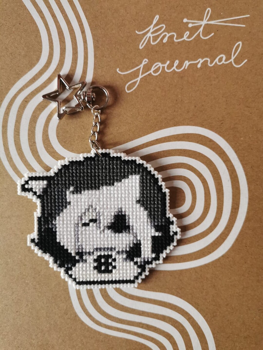 In Stars and Time Siffrin Cross Stitch Keychain - Etsy