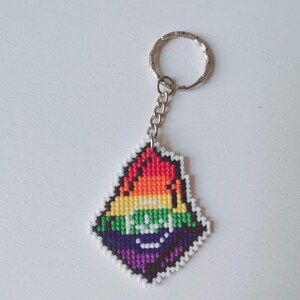 PRIDE MONTH X FFXIV Cross-stitch Keychains & Bag Charms - Etsy