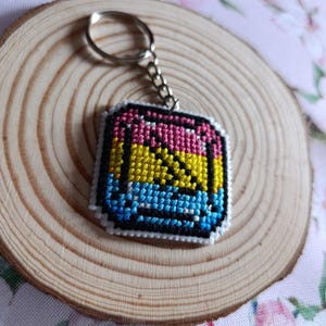 PRIDE MONTH X FFXIV Cross-stitch Keychains & Bag Charms - Etsy