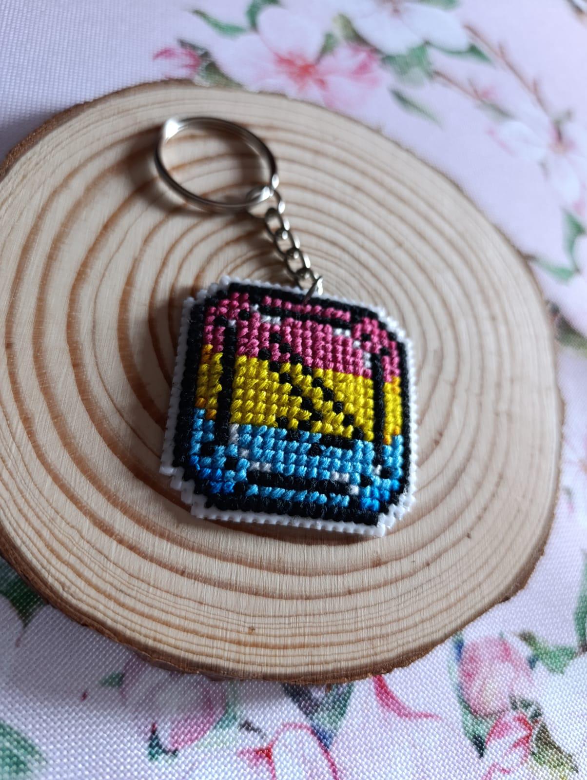 PRIDE MONTH X FFXIV Cross-stitch Keychains & Bag Charms - Etsy