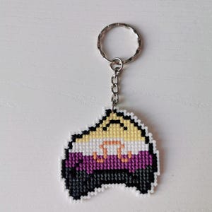 PRIDE MONTH X FFXIV Cross-stitch Keychains & Bag Charms - Etsy