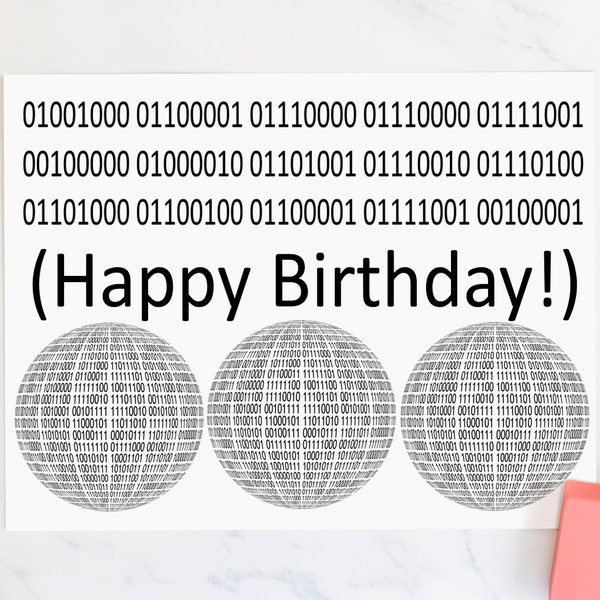 Computer Guy Birthday Card - Etsy