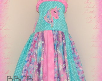 Girls horse dress | Etsy