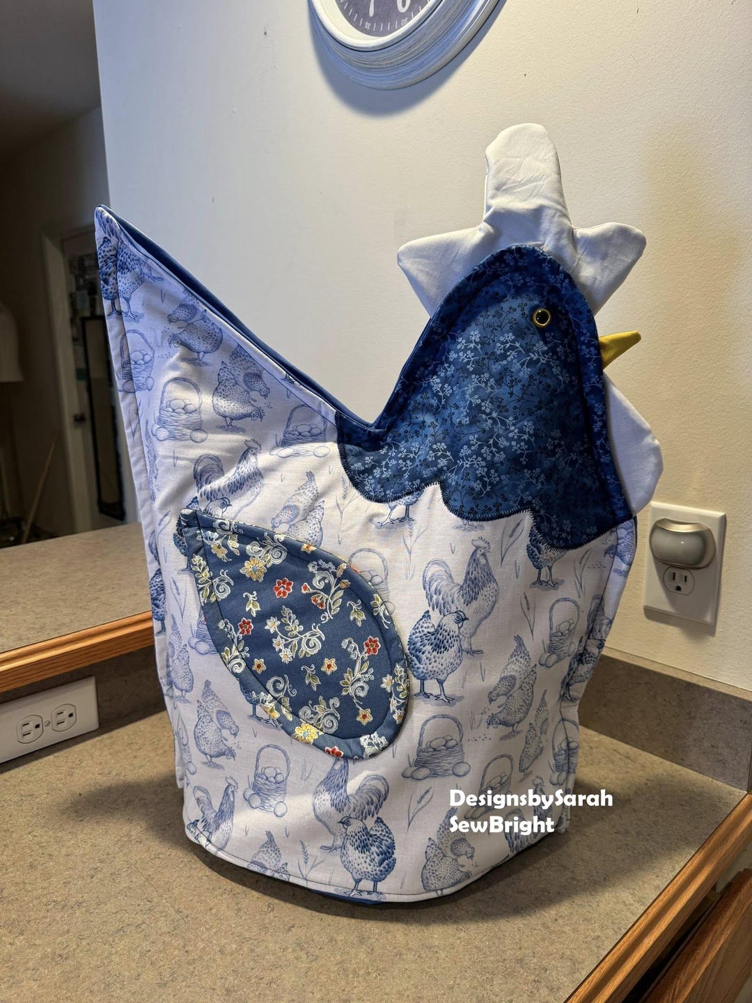 Blue Rooster Kitchen Mixer Fabric Cover - Ready to Ship - New Chicken ...