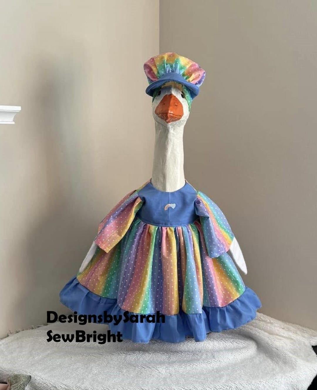 Rainbow Dress and Hat for Cement PORCH GOOSE - Twirl Dress - Home Decor ...