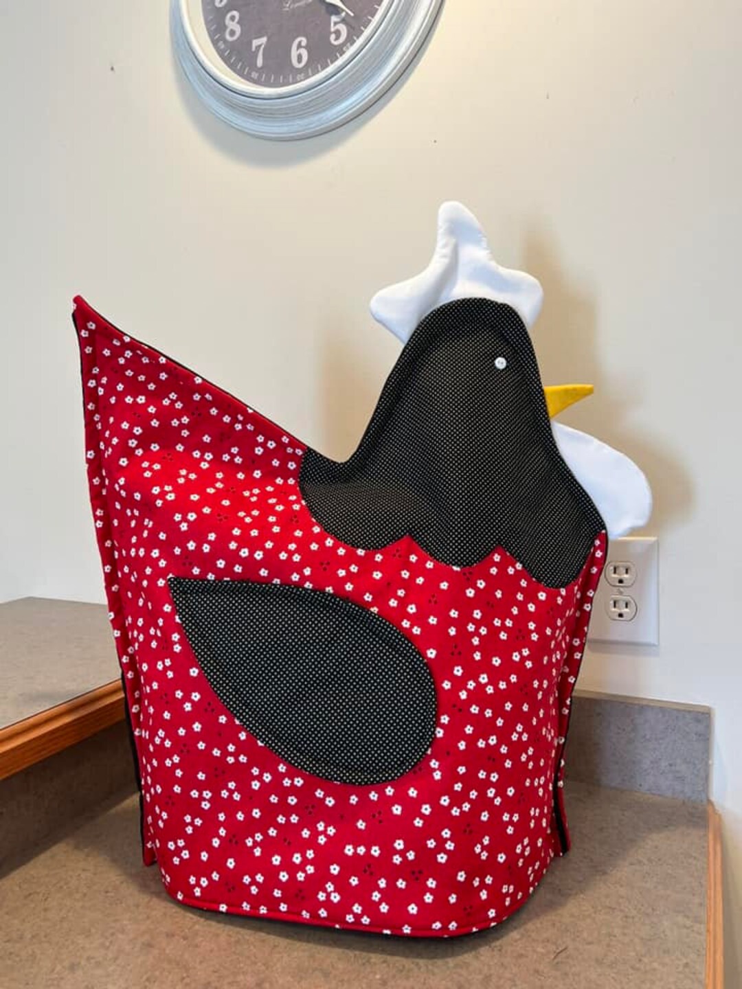 Rooster Chicken MIXER Fabric COVER Ready to Ship Kitchenaid Kitchen ...