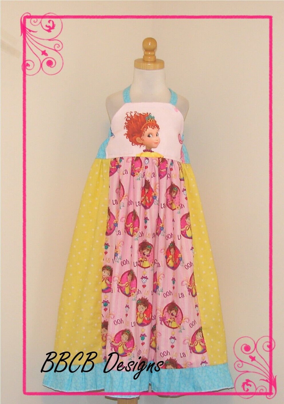 Girls Pink Princess Fancy Twirl Cotton Dress Sundress Birthday Outfit ...