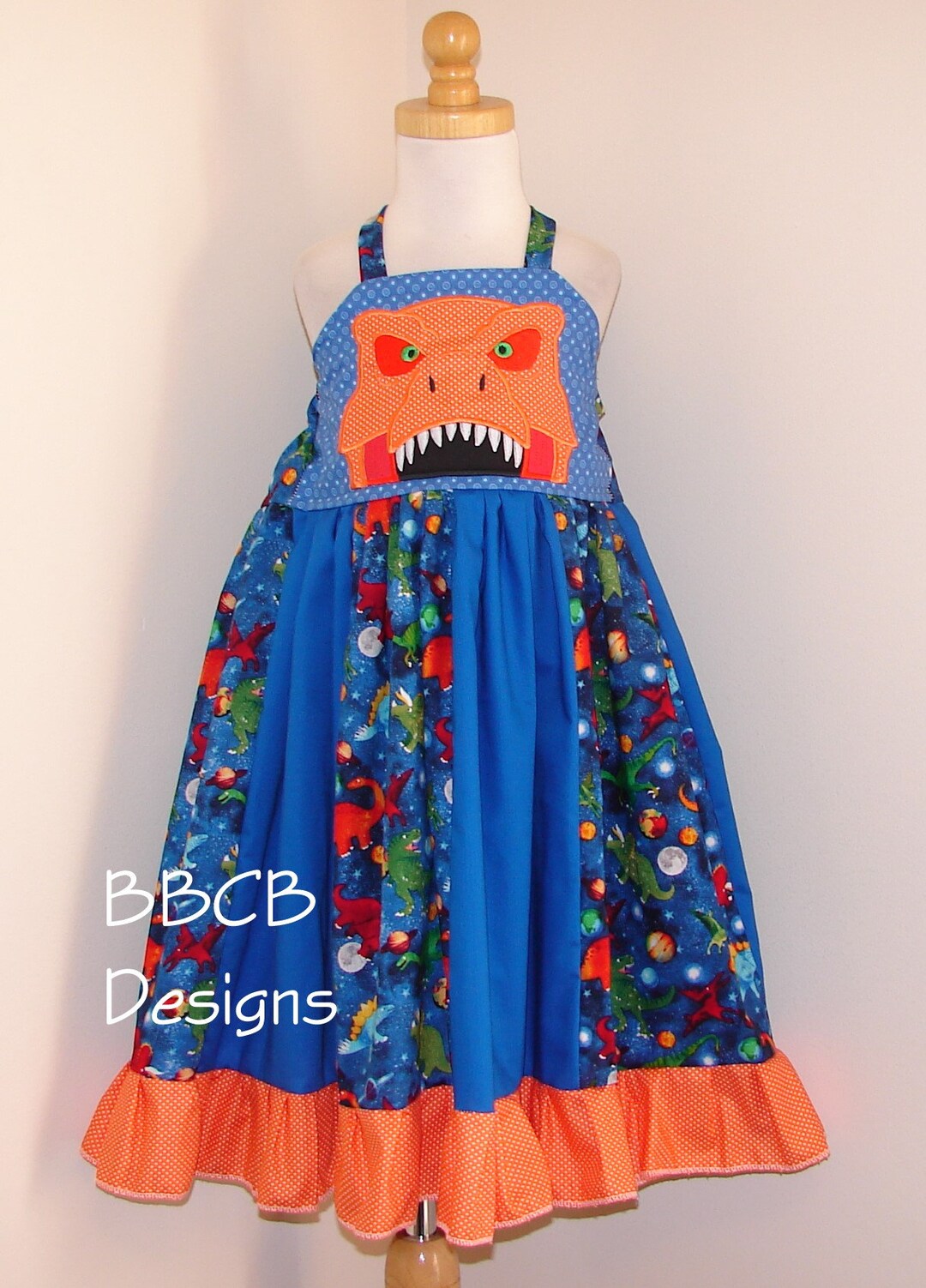 New Girls Jurassic DINOSAUR T-rex Rainbow Twirl Dress - Size 5 5T ...