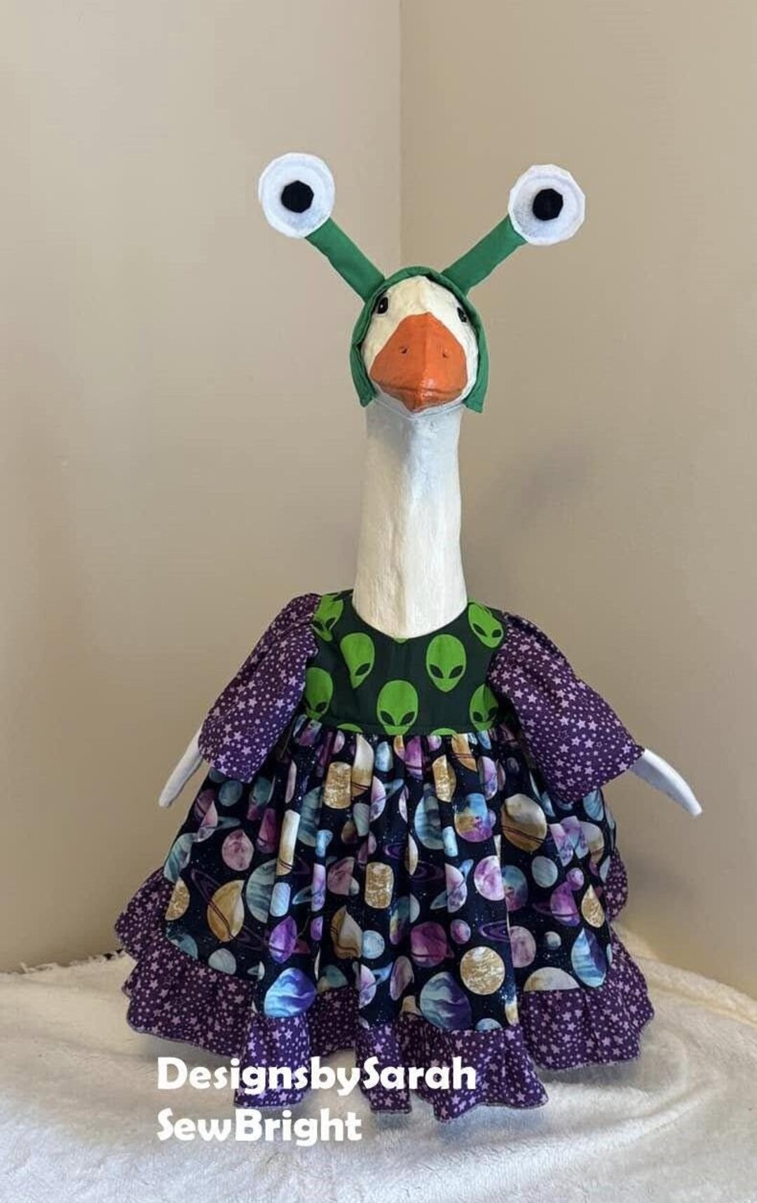 PORCH GOOSE Outer Space UFO Alien Twirl Dress With Headband Ready to ...