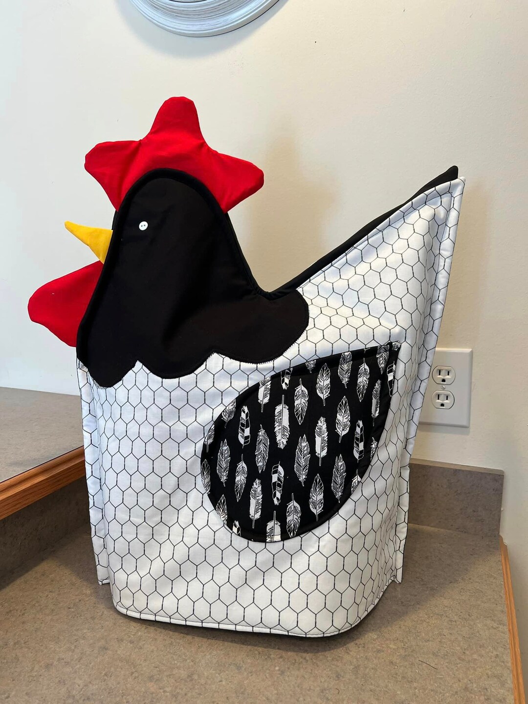 Rooster Chicken MIXER Fabric COVER Slipcover Dust Cover - Kitchenaid ...