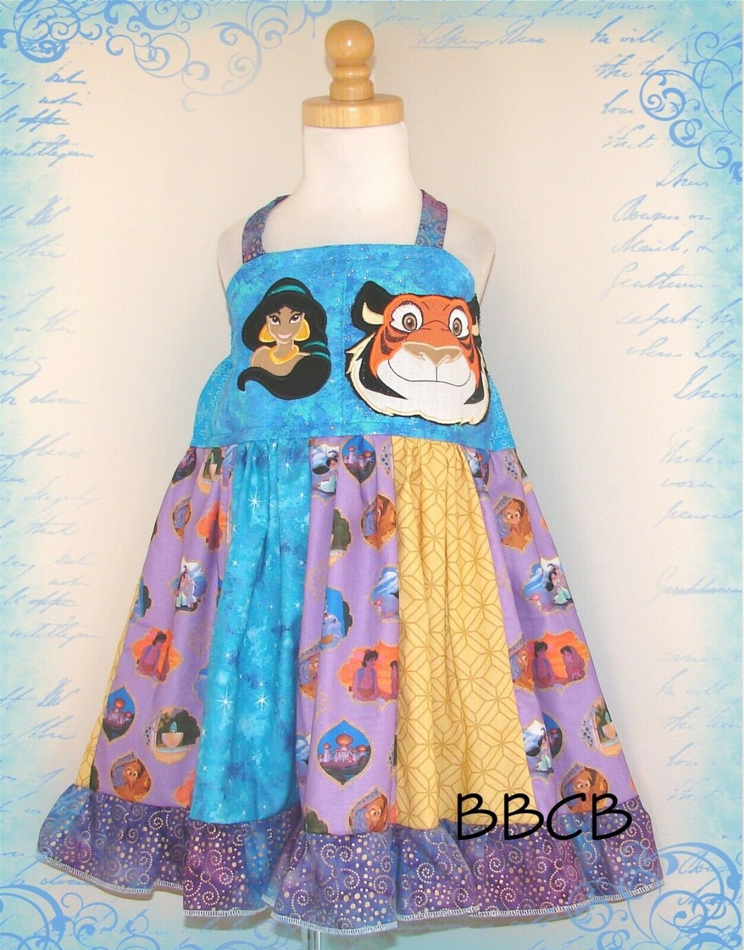 Girls Princess Jasmine Tiger Dress - Size 3/4T - Ready to Ship Magical ...