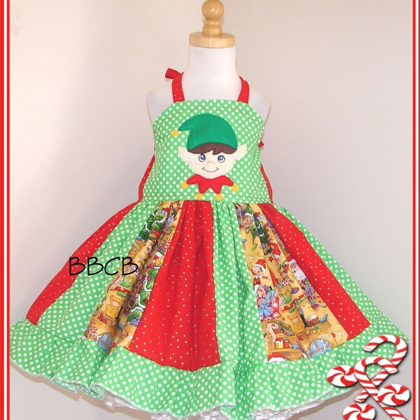 Little Girls Elf Costume - Etsy