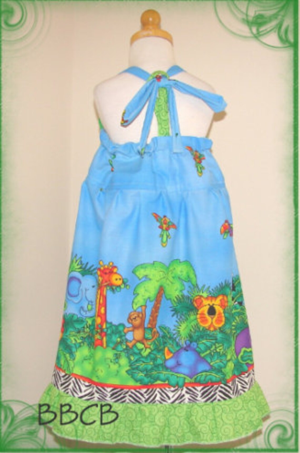 Girls Wild Child MONKEY Zoo Animals Dress Size 4/5 4T 5T | Etsy