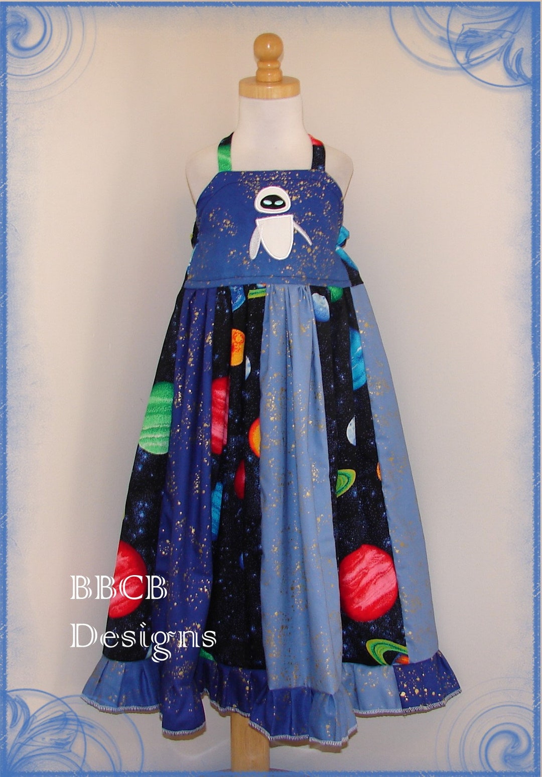 Girls ROBOT Eve Galaxy Twirl Dress Ready to Ship Size 7 8 - Etsy