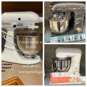 Black Rooster Chicken STAND MIXER Cover Handmade for Kitchenaid ...