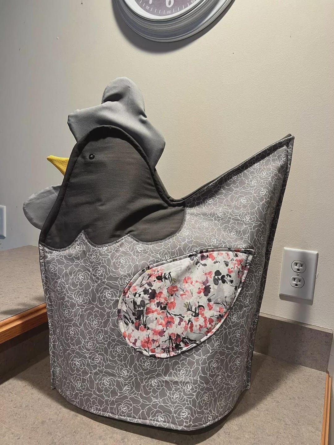 Gray Kitchenaid Tilt Head Mixer Storage Cover - Rooster Chicken ...