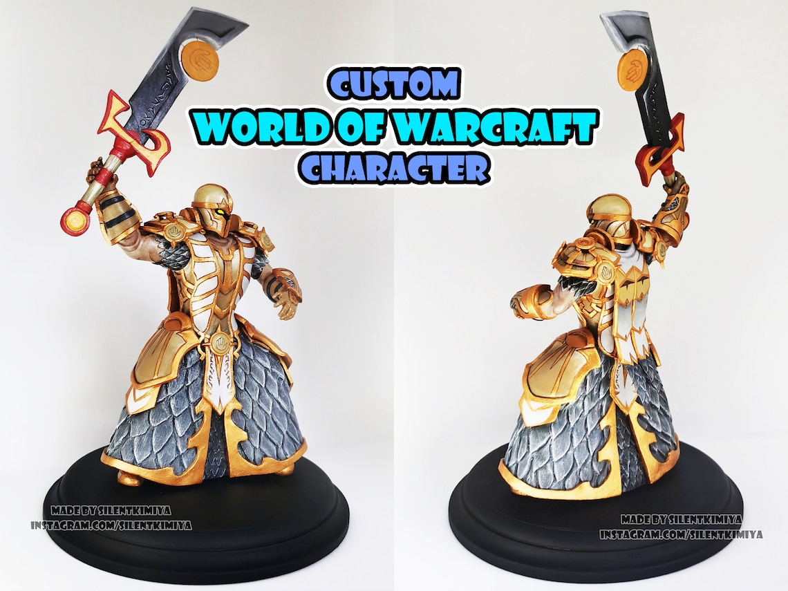 Custom World of Warcraft Character Figurine Figure Sculpture | Etsy