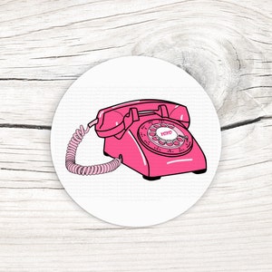 Retro Pink Phone Digital Download - Etsy