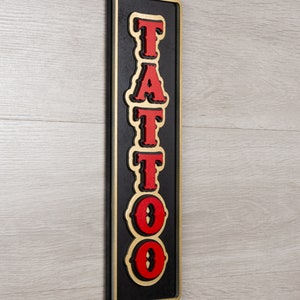 Layered Tattoo Studio Sign 3D Multi Layer Design Vintage Style Tattoo ...