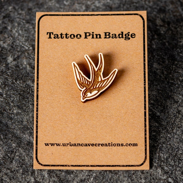 Anchor Tattoo Design Wood Keyring Traditional Tattoo Laser Engraved ...