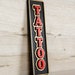 Layered Tattoo Studio Sign 3D Multi Layer Design Vintage Style Tattoo ...