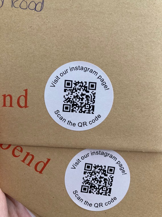 Business Stickers QR Code Information Stickers Business Card - Etsy