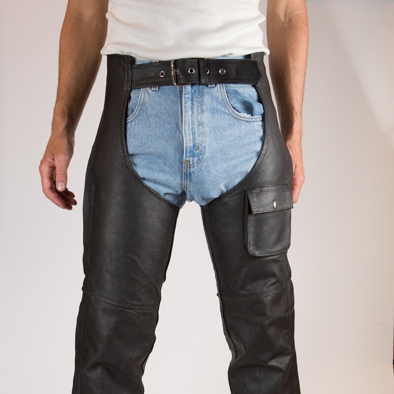 Black Chaps - Etsy