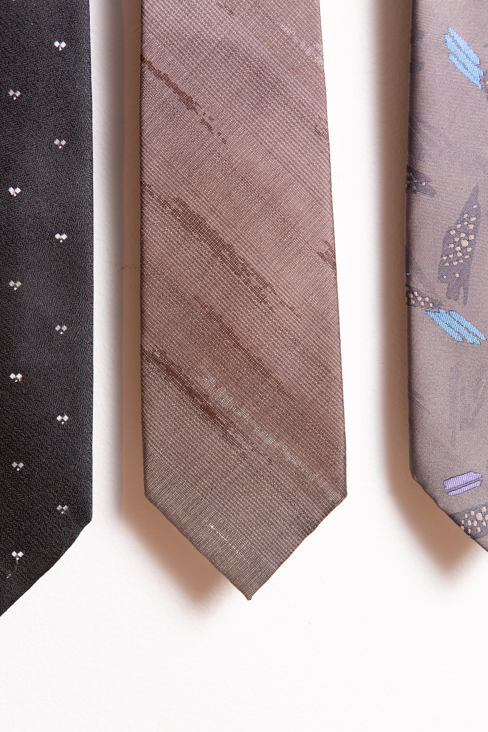 4 Vintage Neckties With Geometric / Abstract 80's Patterns - Etsy