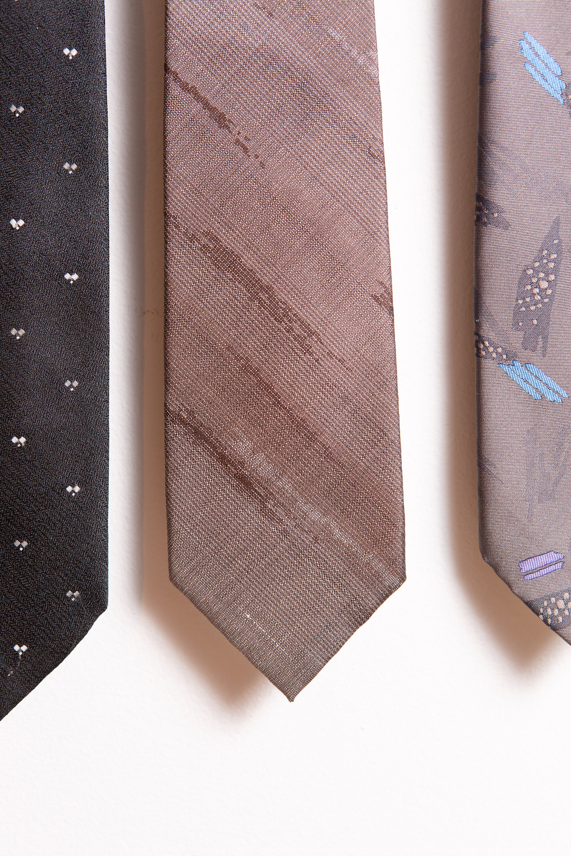 4 Vintage Neckties with Geometric / Abstract 80's Patterns | Etsy