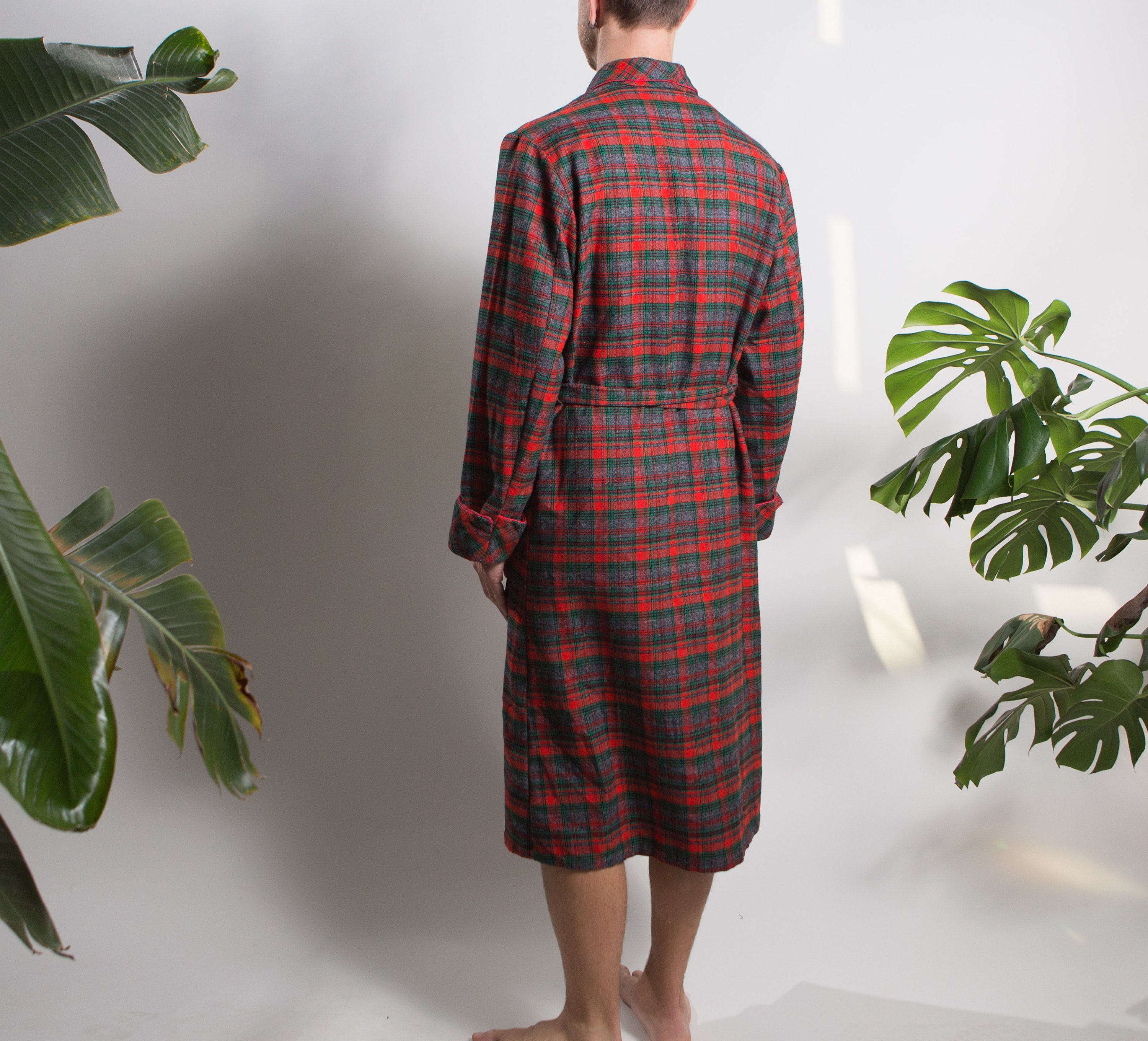 Vintage Men's Robe Scottish Style Tartan / Plaid - Etsy Australia