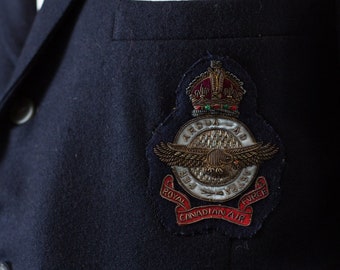 MINT 1950's RCAF Royal Canadian Air Force Wool Reversible Pile Lined ...