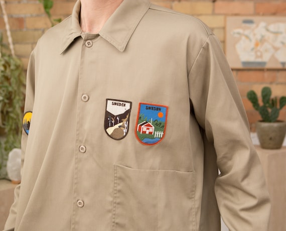 Boy Scout Style Shirt - Vintage Men's Oversized Mediu… - Gem