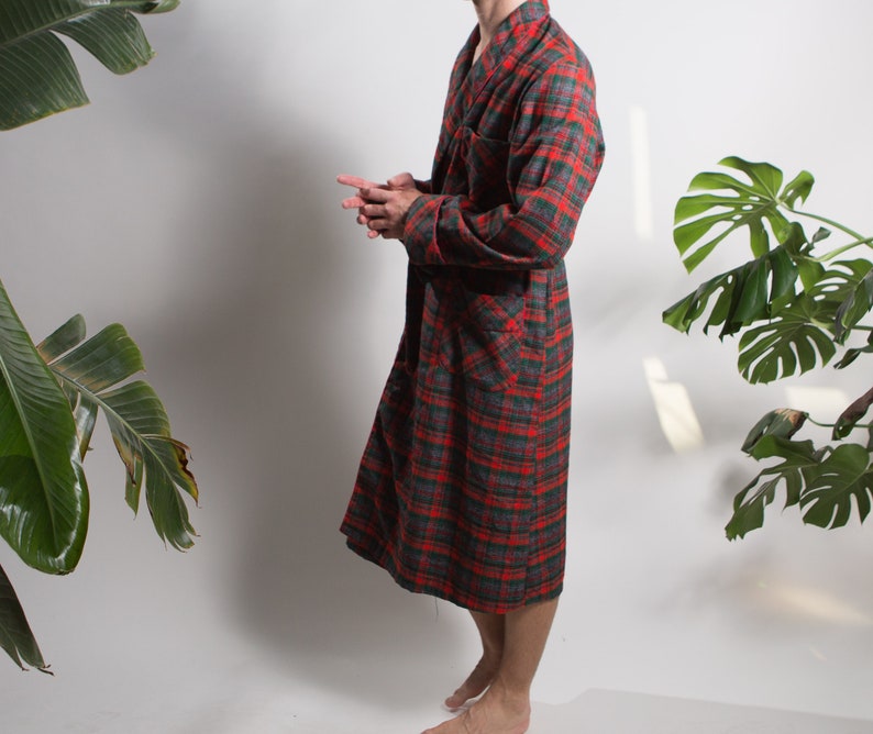 Vintage Men's Robe Scottish Style Tartan / Plaid - Etsy Australia