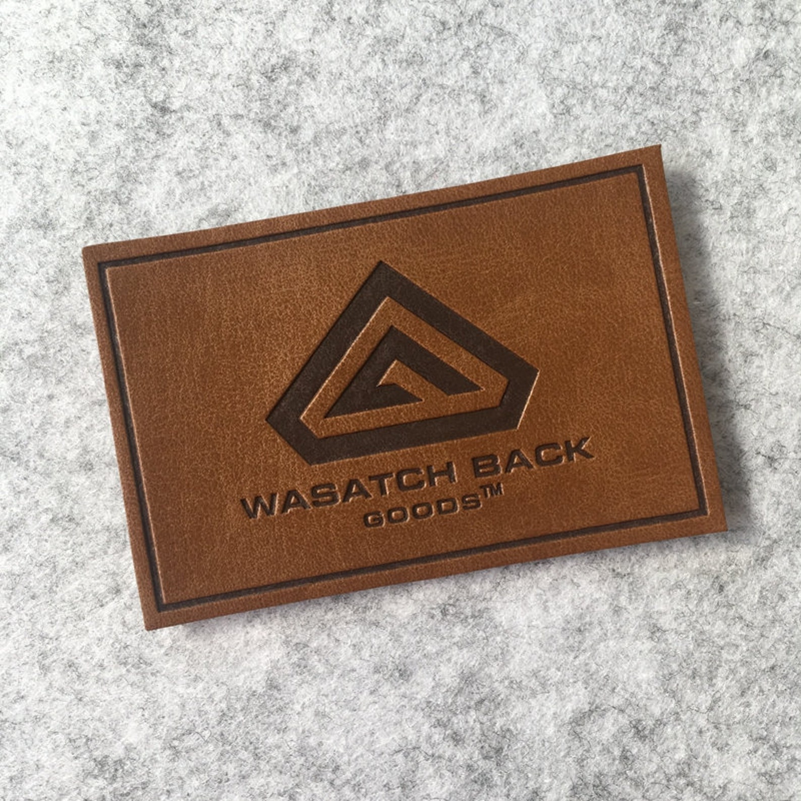 300 Custom Leather Label Leather Sewing Labels Embossed - Etsy